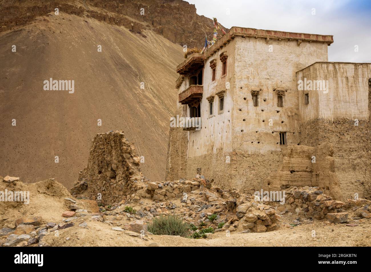 India, Ladakh, Zanskar, Zangla, Old Palace Stock Photo - Alamy