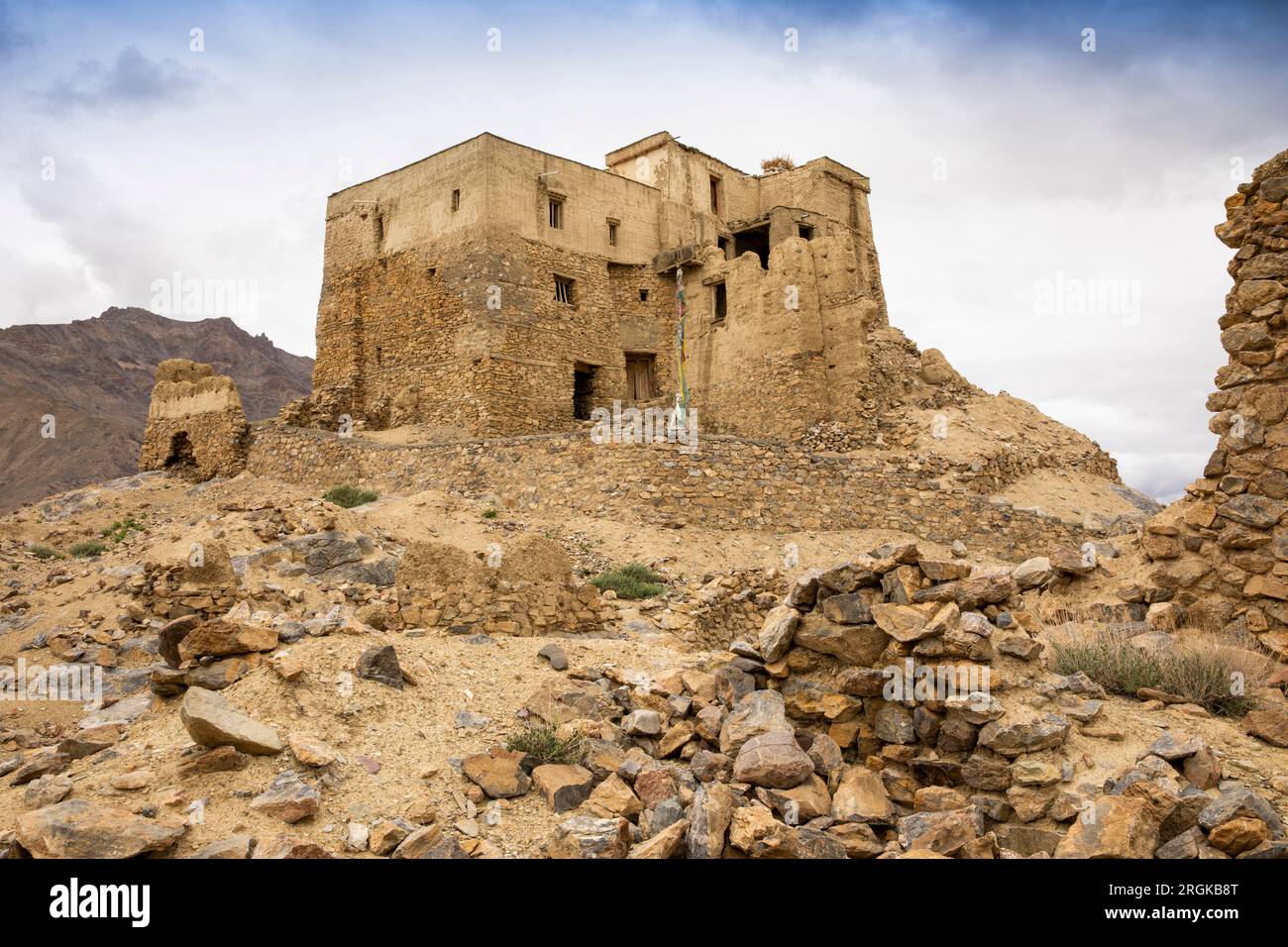 India, Ladakh, Zanskar, Zangla, Old Palace Stock Photo - Alamy