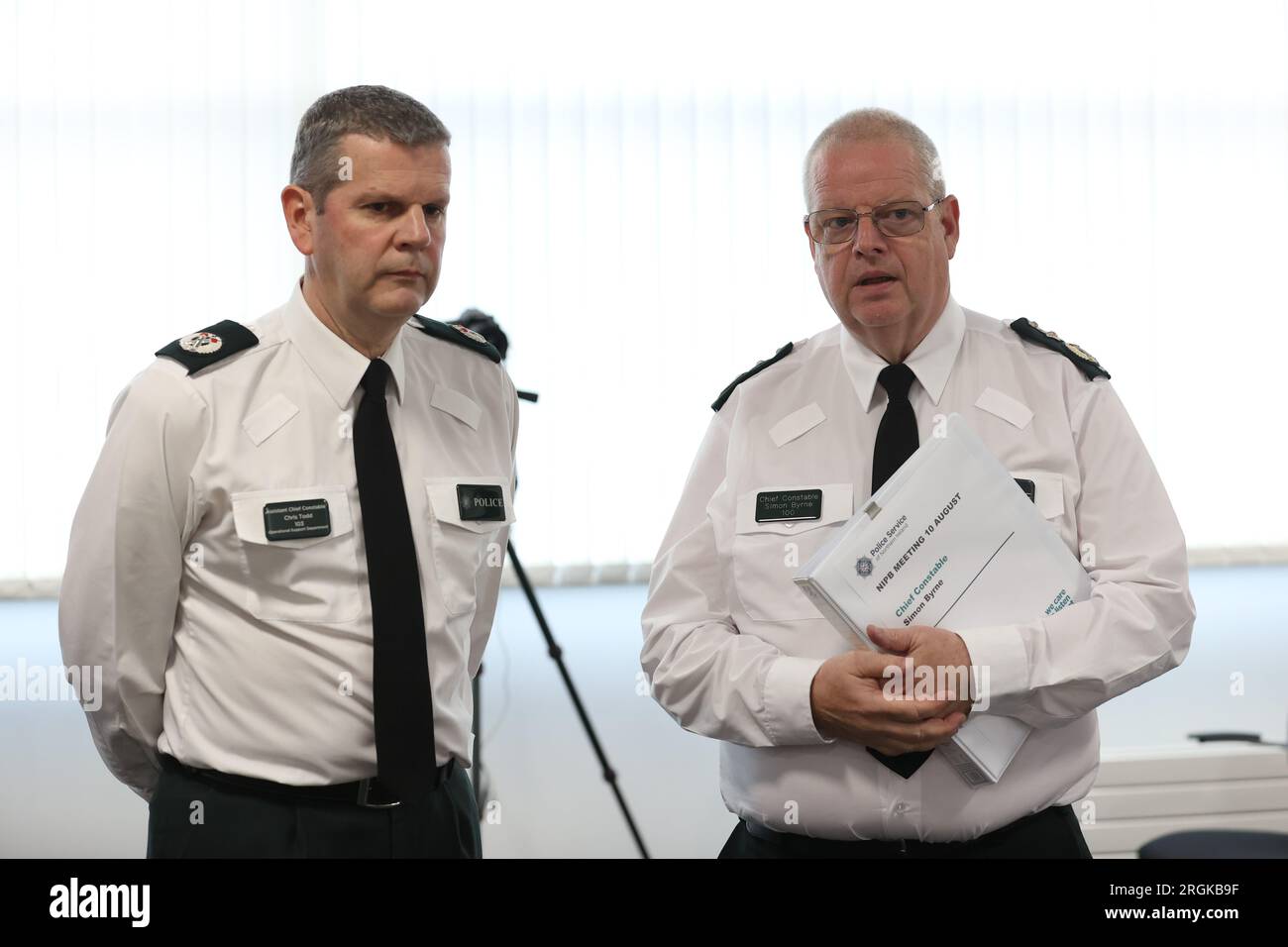Police Service of Northern Ireland (PSNI) Chief Constable Simon Byrne ...