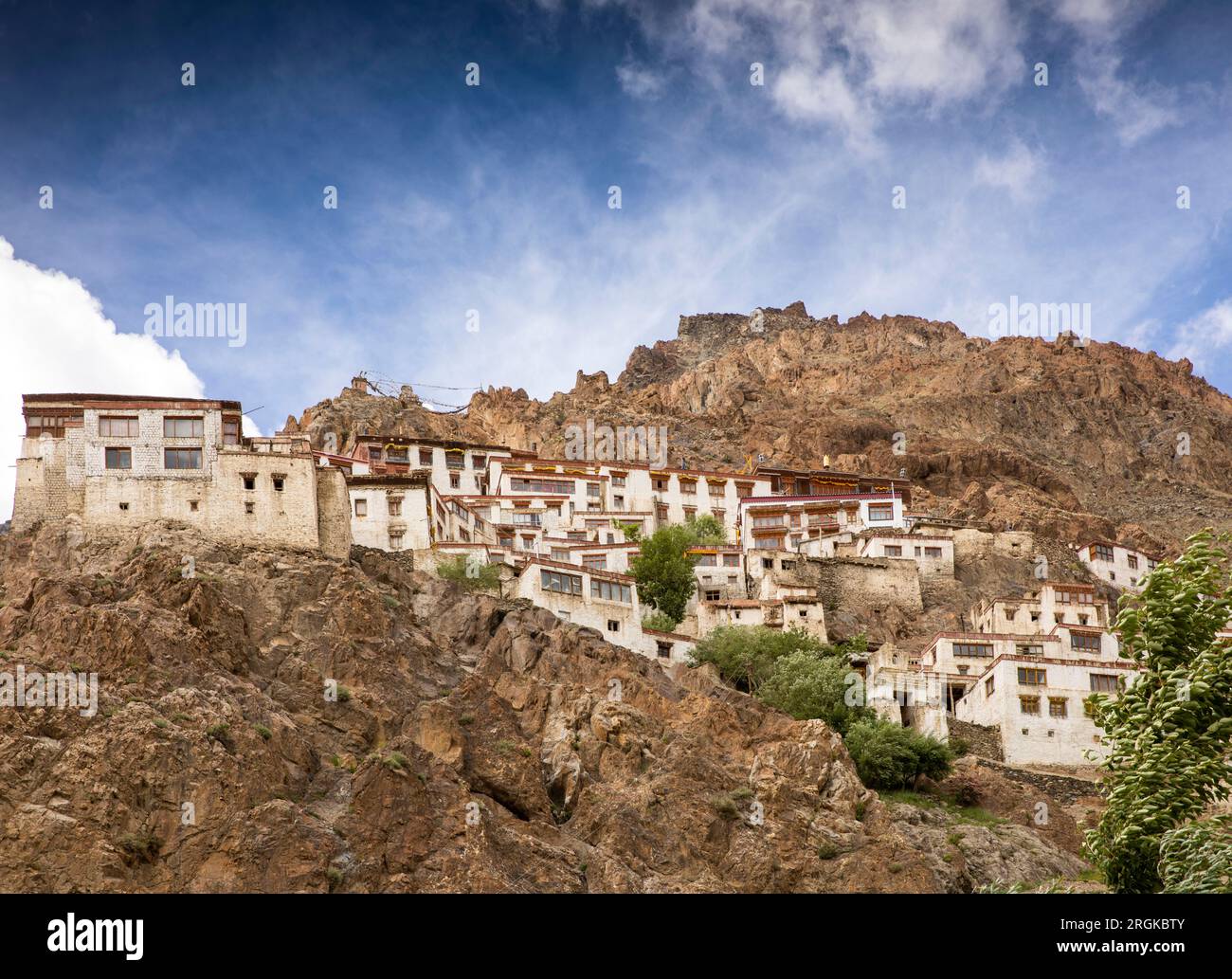 India, Ladakh, Zanskar, Karsha, monastery on hillside Stock Photo - Alamy