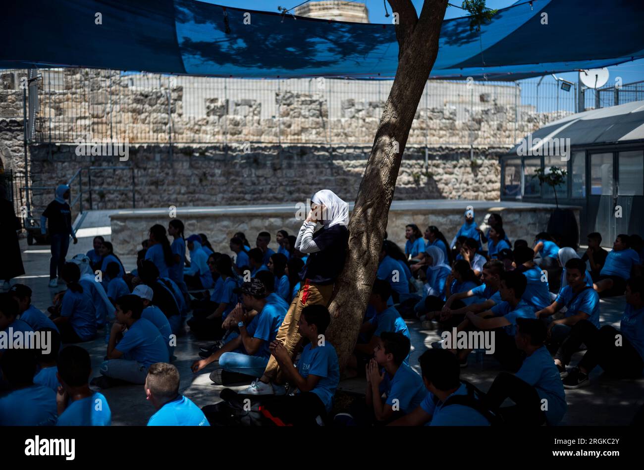 Jerusalem, Israel. 10th Aug, 2023. An aerial view of Al-Aqsa compound ...