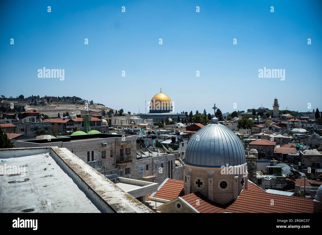 Jerusalem, Israel. 10th Aug, 2023. An aerial view of Al-Aqsa compound ...