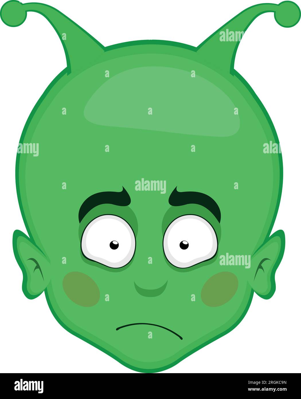 Blushing red face embarrassed Stock Vector Images - Alamy