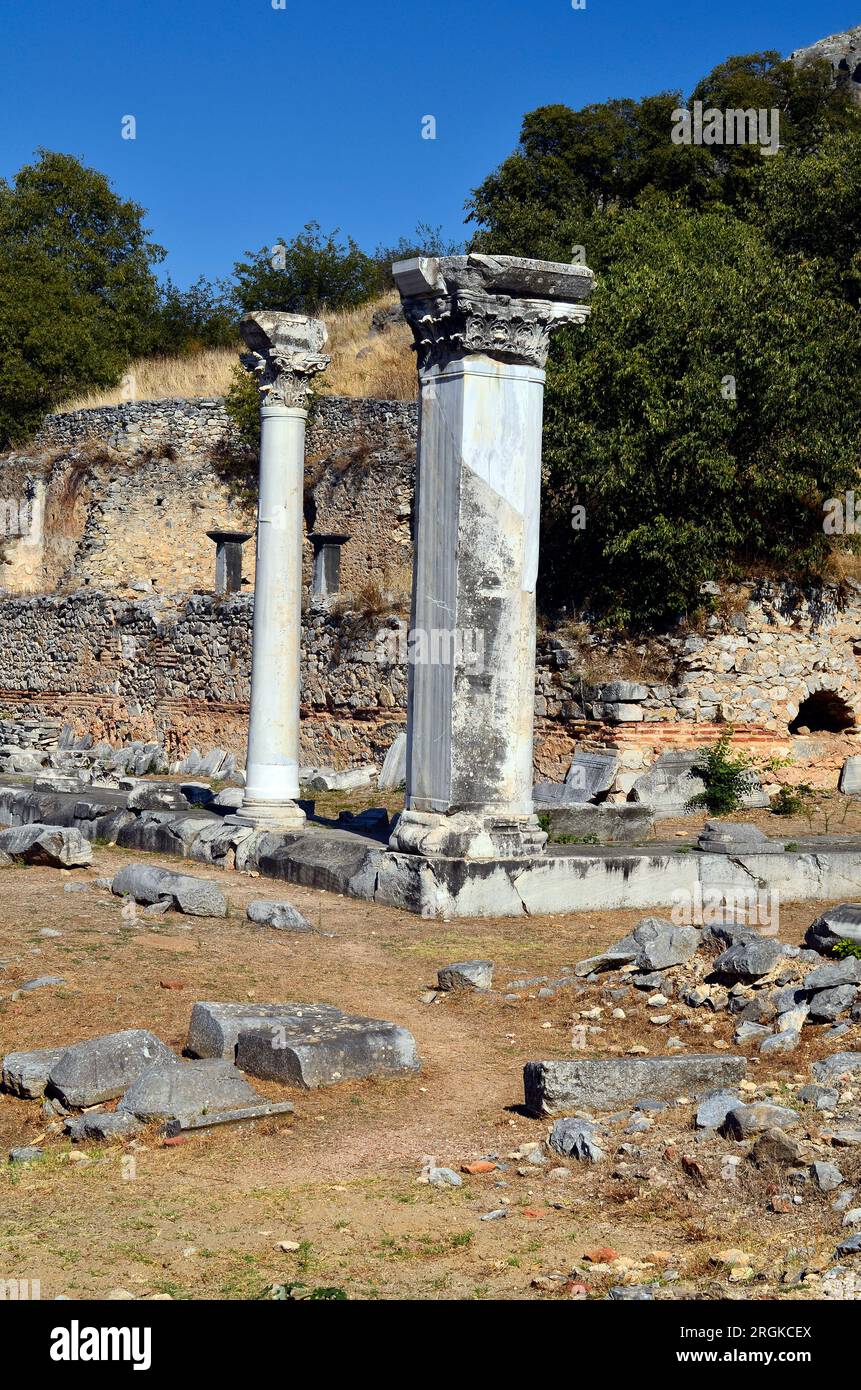 Greece, archaeological area of ancient Philippi a UNESCO World heritage ...