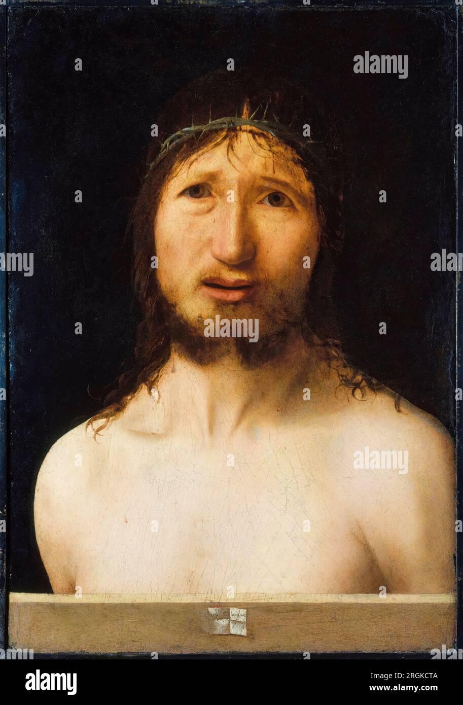 Antonello da Messina, Christ Crowned with Thorns, (Ecce Homo), painting ...