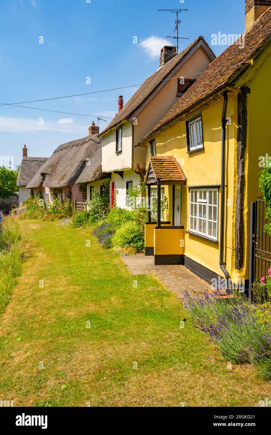 Houses in Church St, Wendens Ambo, Saffron Walden CB11 4JZ Stock Photo ...