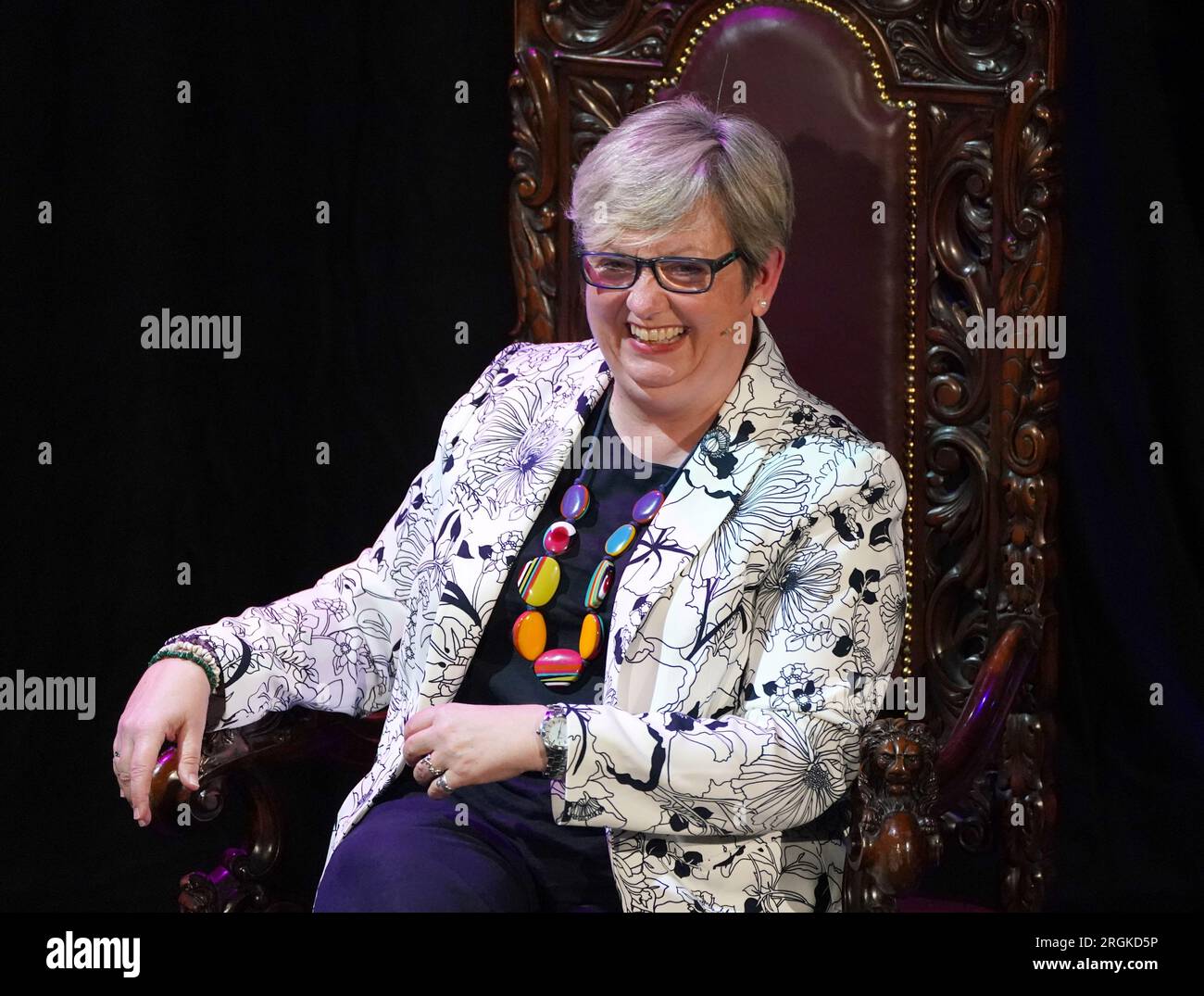 SNP MP Joanna Cherry during her show In Conversation With... at the ...
