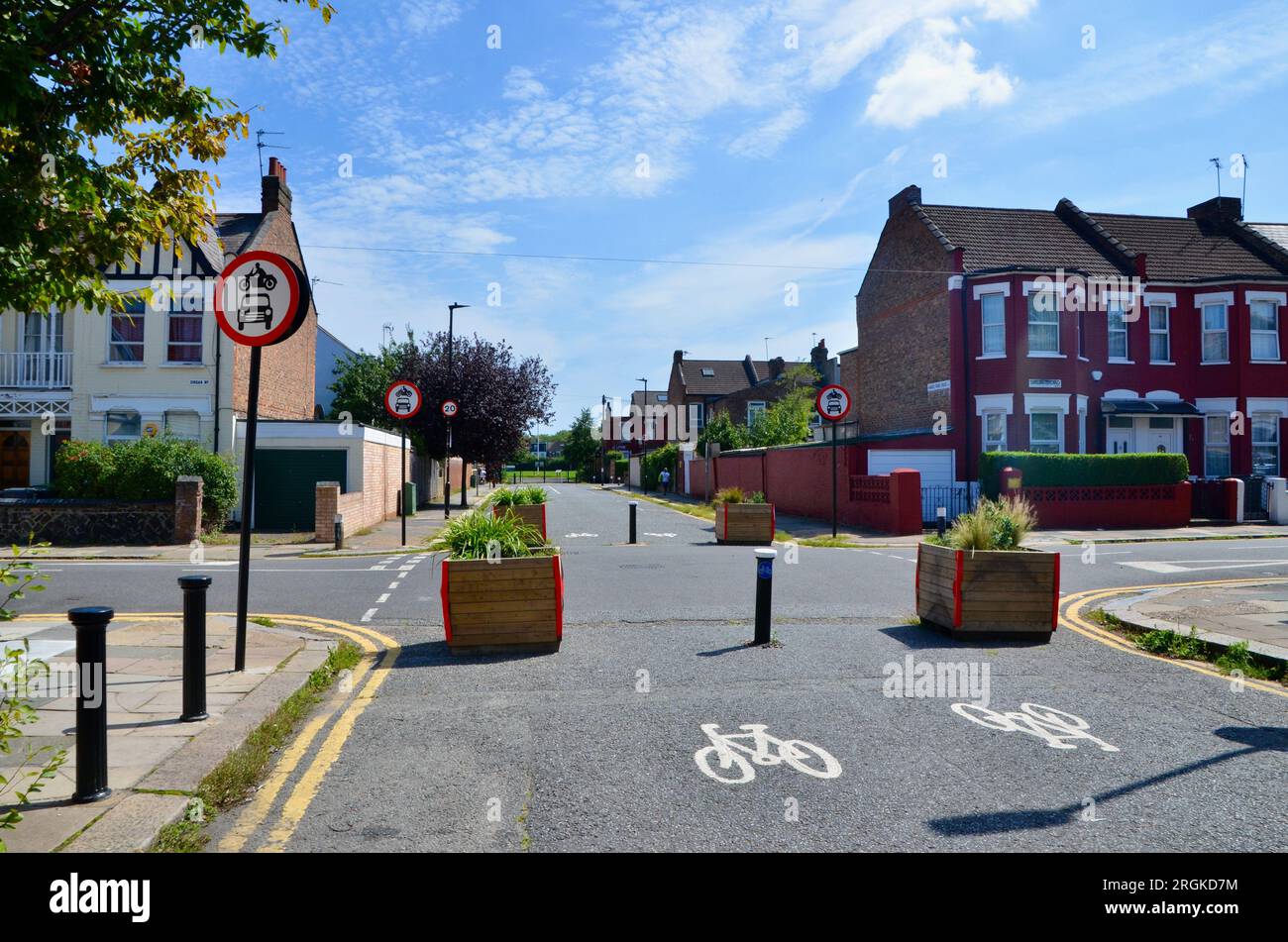 LTNs low traffic neighbourhoods in N22 and N17 Haringey borough inner ...