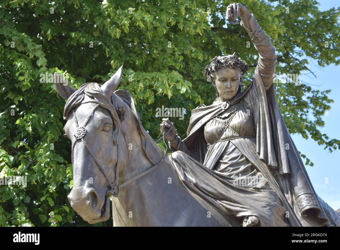 The Fine Lady statue commemorating the nursery rhyme connected to the ...