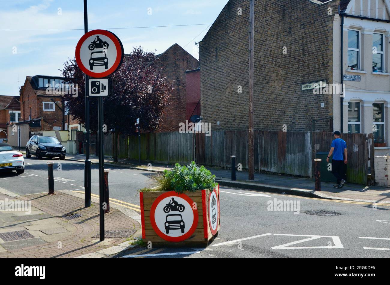 LTNs low traffic neighbourhoods in N22 and N17 Haringey borough inner ...