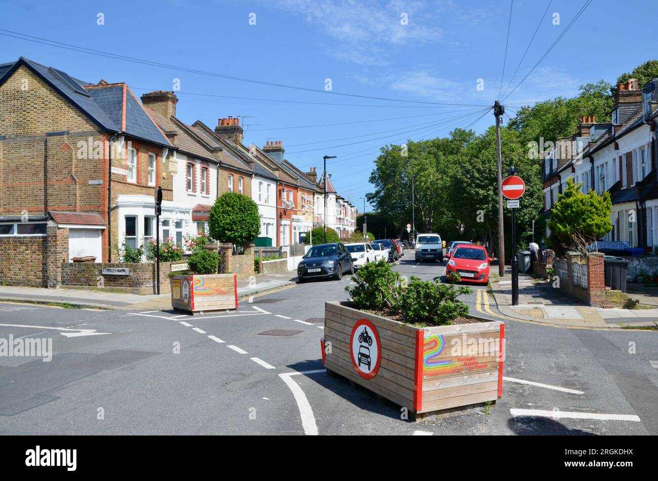 LTNs low traffic neighbourhoods in N22 and N17 Haringey borough inner ...