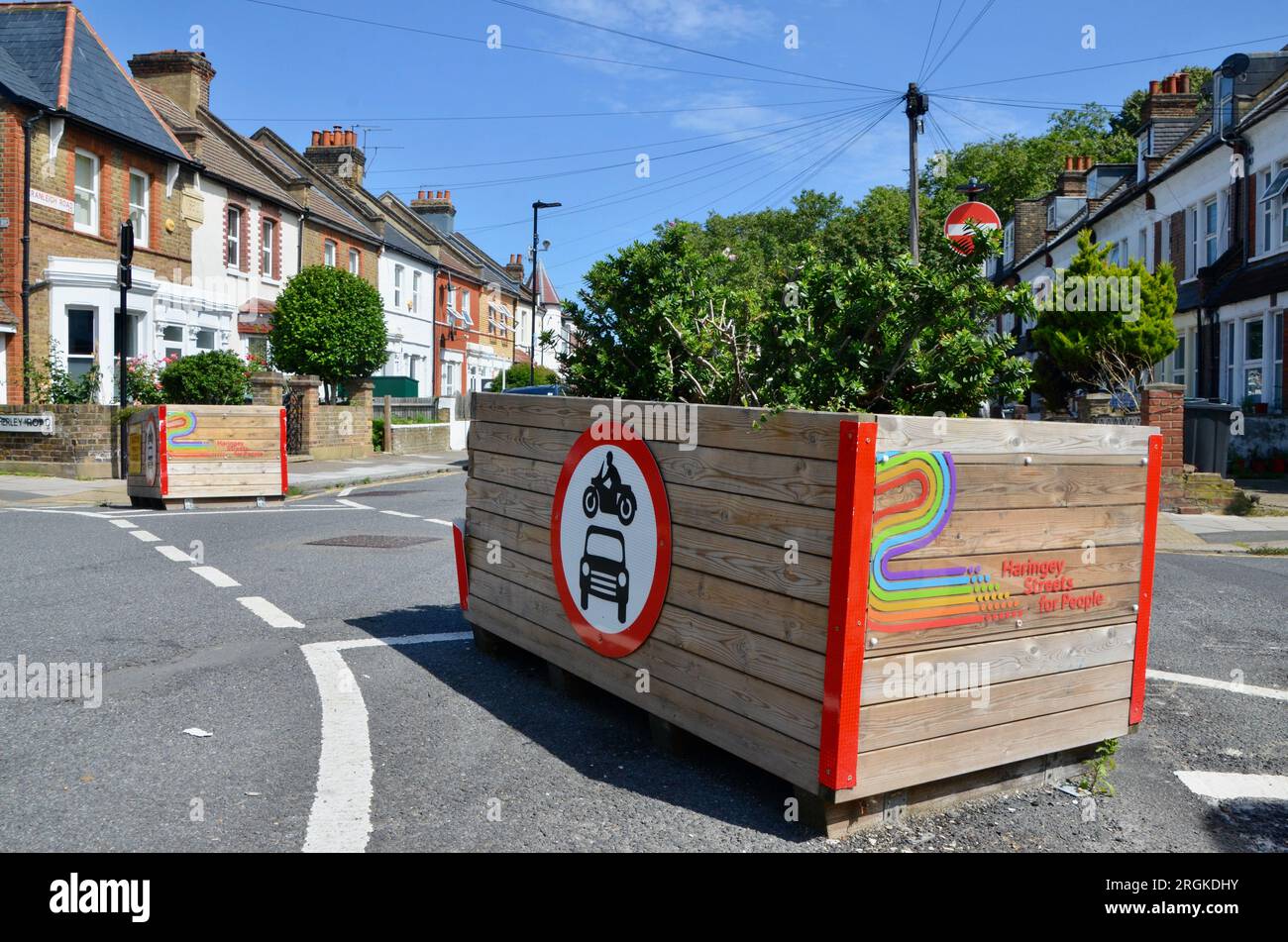 LTNs low traffic neighbourhoods in N22 and N17 Haringey borough inner ...