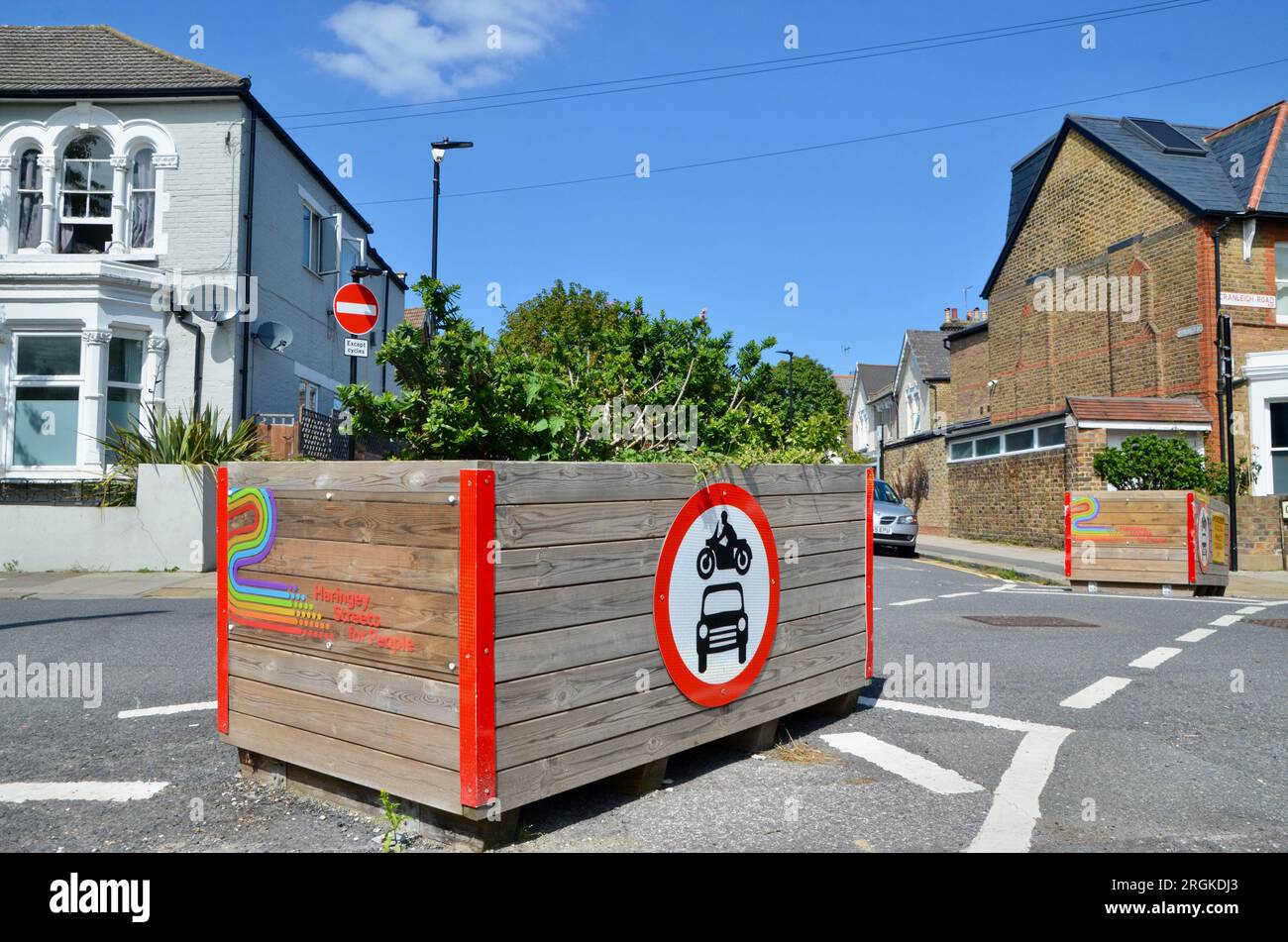 LTNs low traffic neighbourhoods in N22 and N17 Haringey borough inner ...