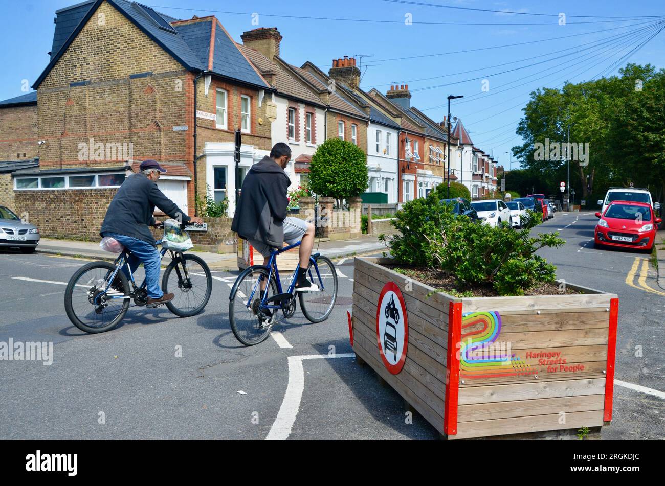 LTNs low traffic neighbourhoods in N22 and N17 Haringey borough inner ...