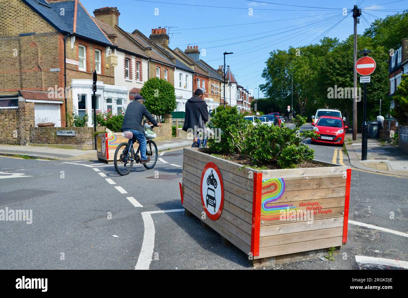 LTNs low traffic neighbourhoods in N22 and N17 Haringey borough inner ...