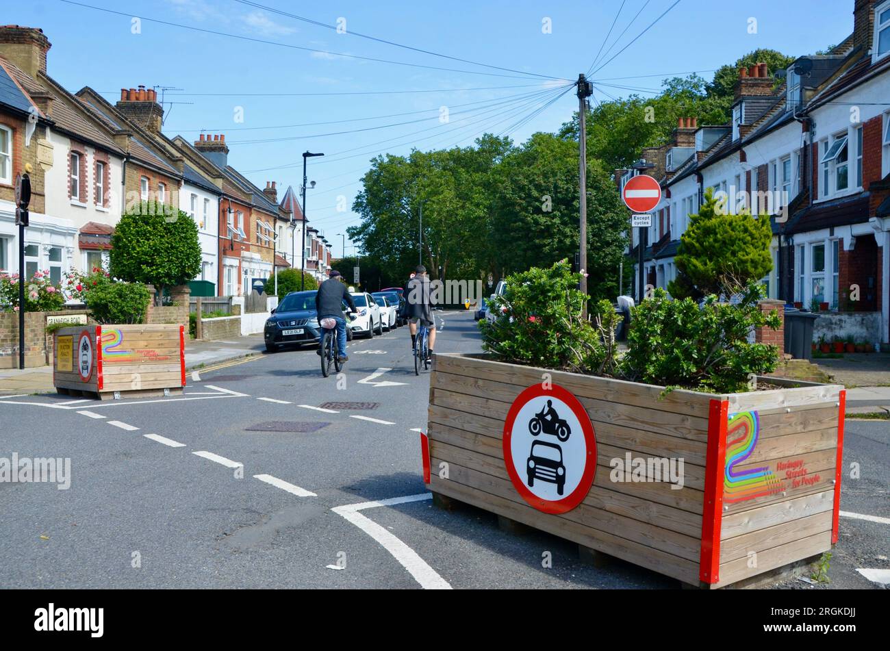 LTNs low traffic neighbourhoods in N22 and N17 Haringey borough inner ...