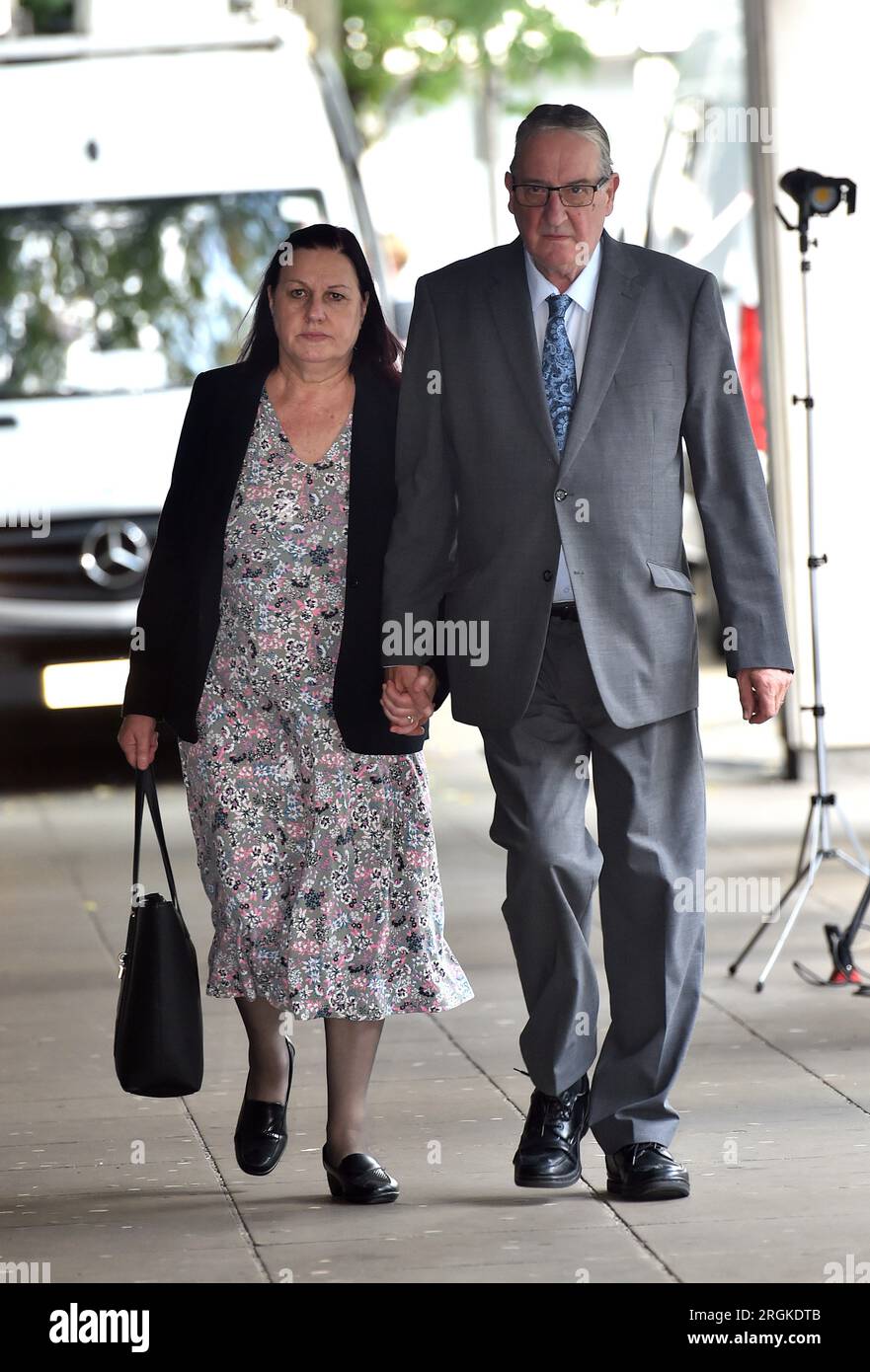 John and Susan Letby, the parents of nurse Lucy Letby, outside ...