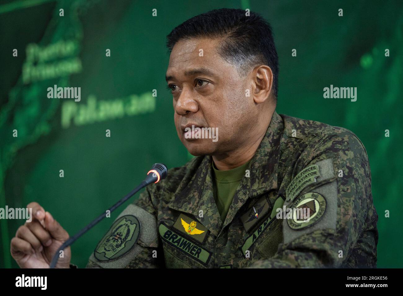 Armed Forces of the Philippines Chief of Staff General Romeo Brawner Jr. addresses the media ...