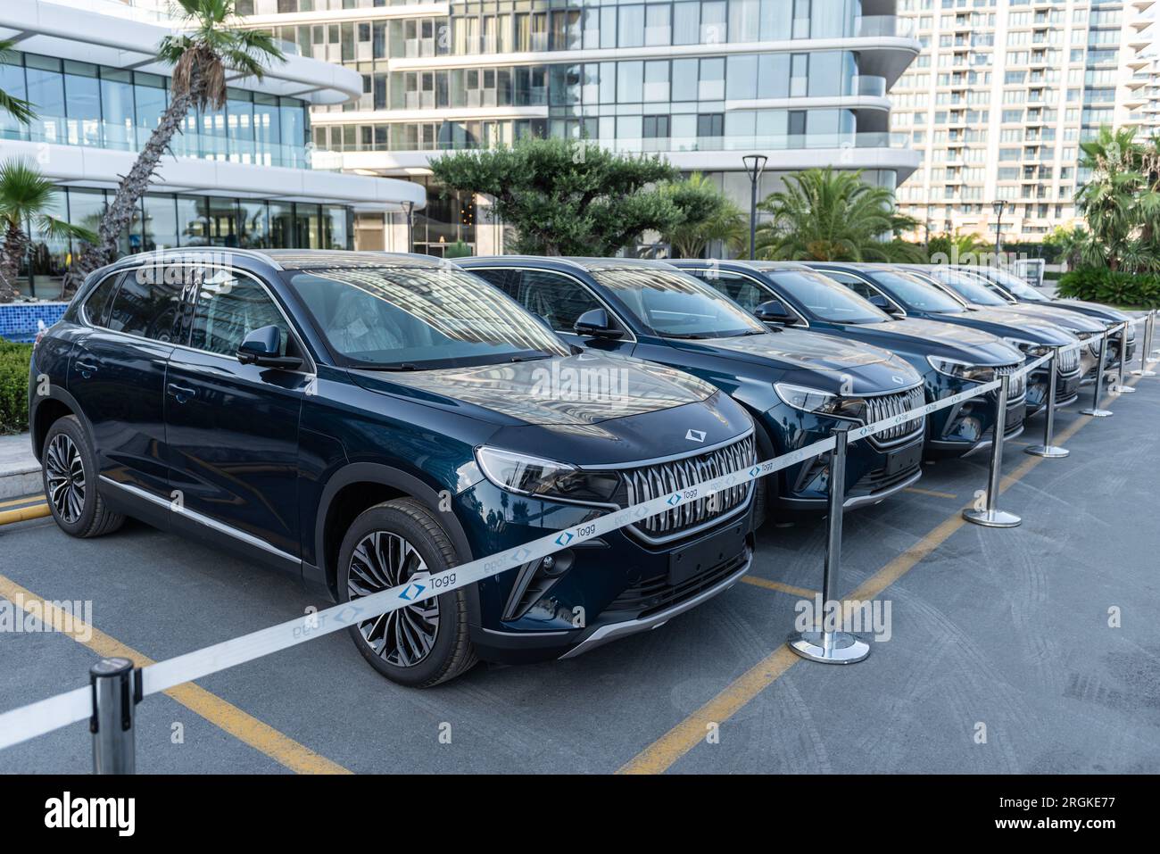 ISTANBUL, TURKEY - MARCH 25, 2023: TOGG T10X car stand at TOGG ...