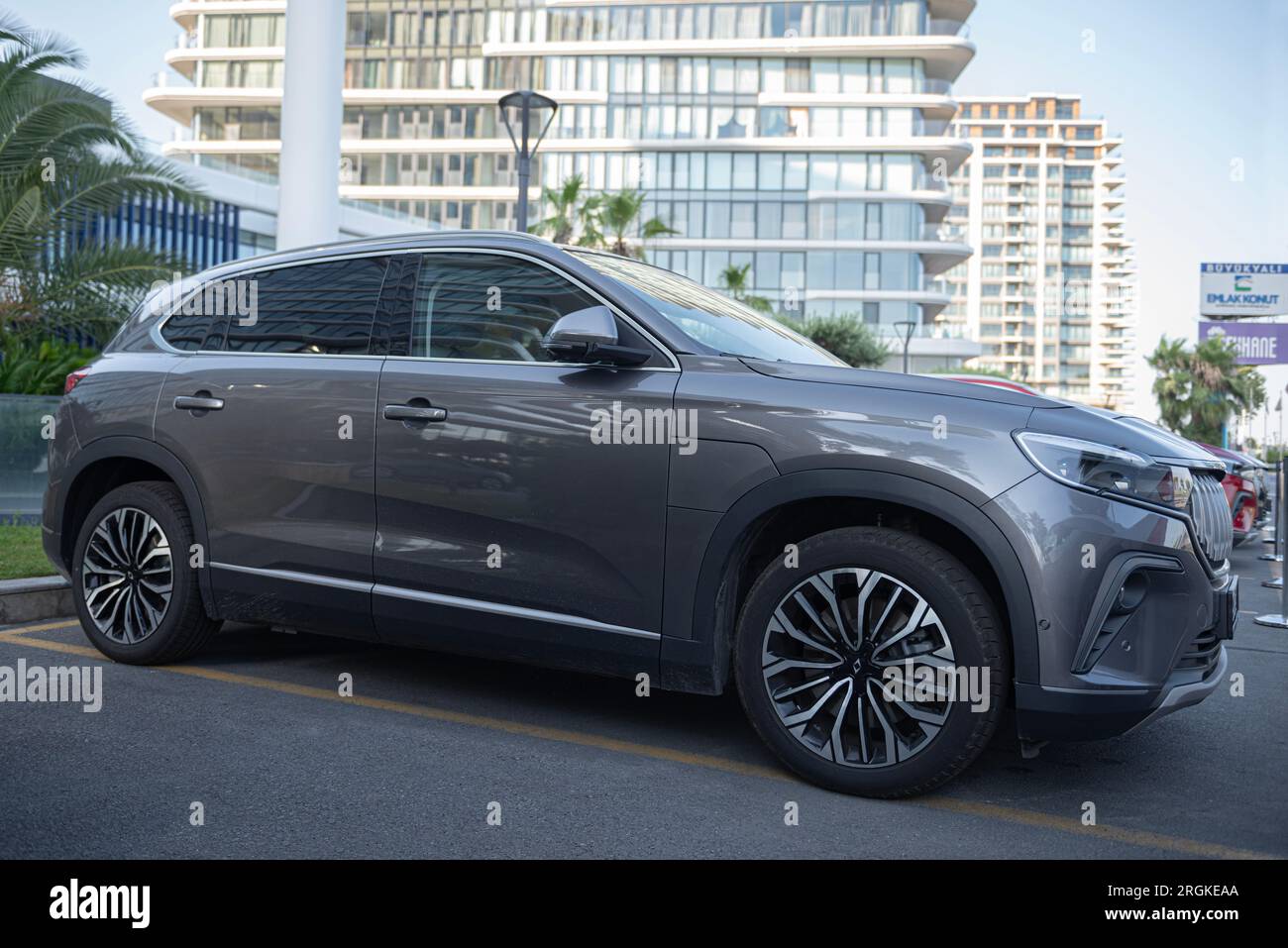 ISTANBUL, TURKEY - MARCH 25, 2023: TOGG T10X car stand at TOGG ...