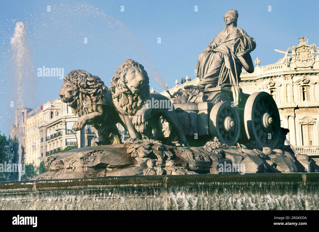 Cibeles Fountain Madrid Spain (Fuente de Cibeles) 18th century historic ...