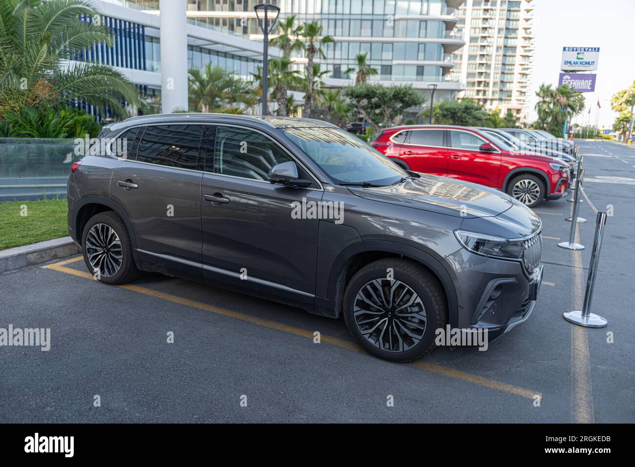 ISTANBUL, TURKEY - MARCH 25, 2023: TOGG T10X car stand at TOGG ...