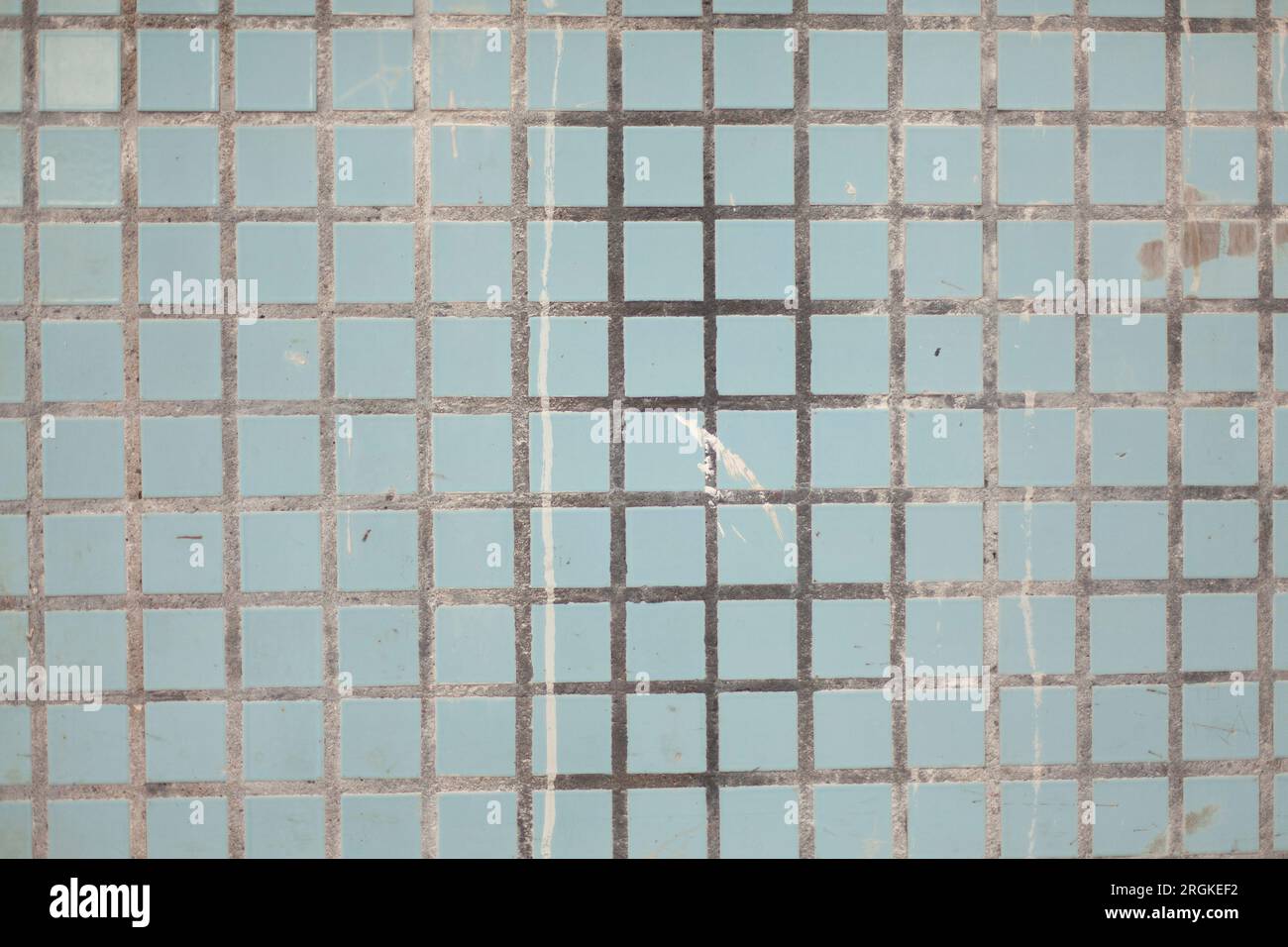 Blue tiles. Texture of wall. Crossing lines. Old tiles on wall Stock ...
