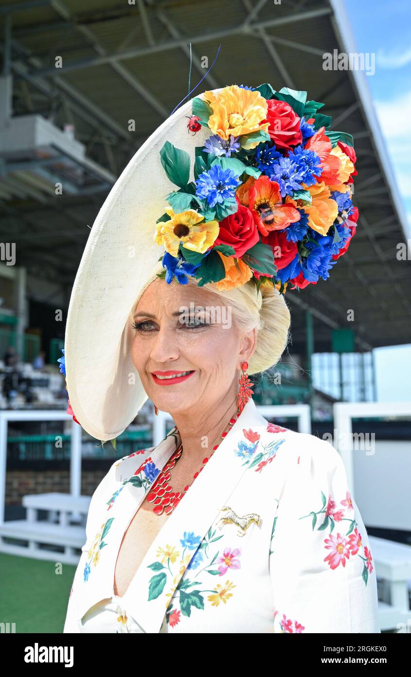 Brighton UK 10th August 2023 - Rachel Oates designed and made her own ...