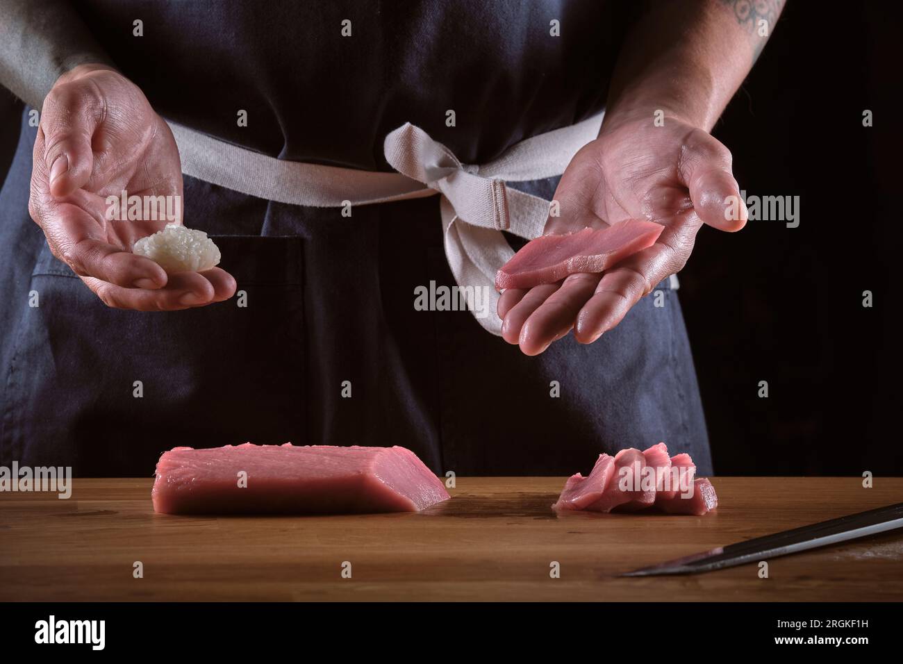 Shushi roll table hi-res stock photography and images - Alamy