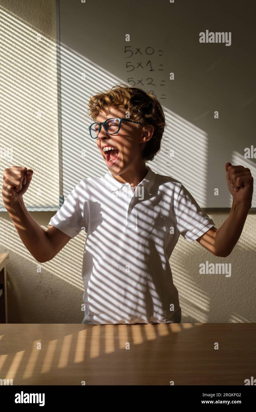Child shout classroom hi-res stock photography and images - Alamy