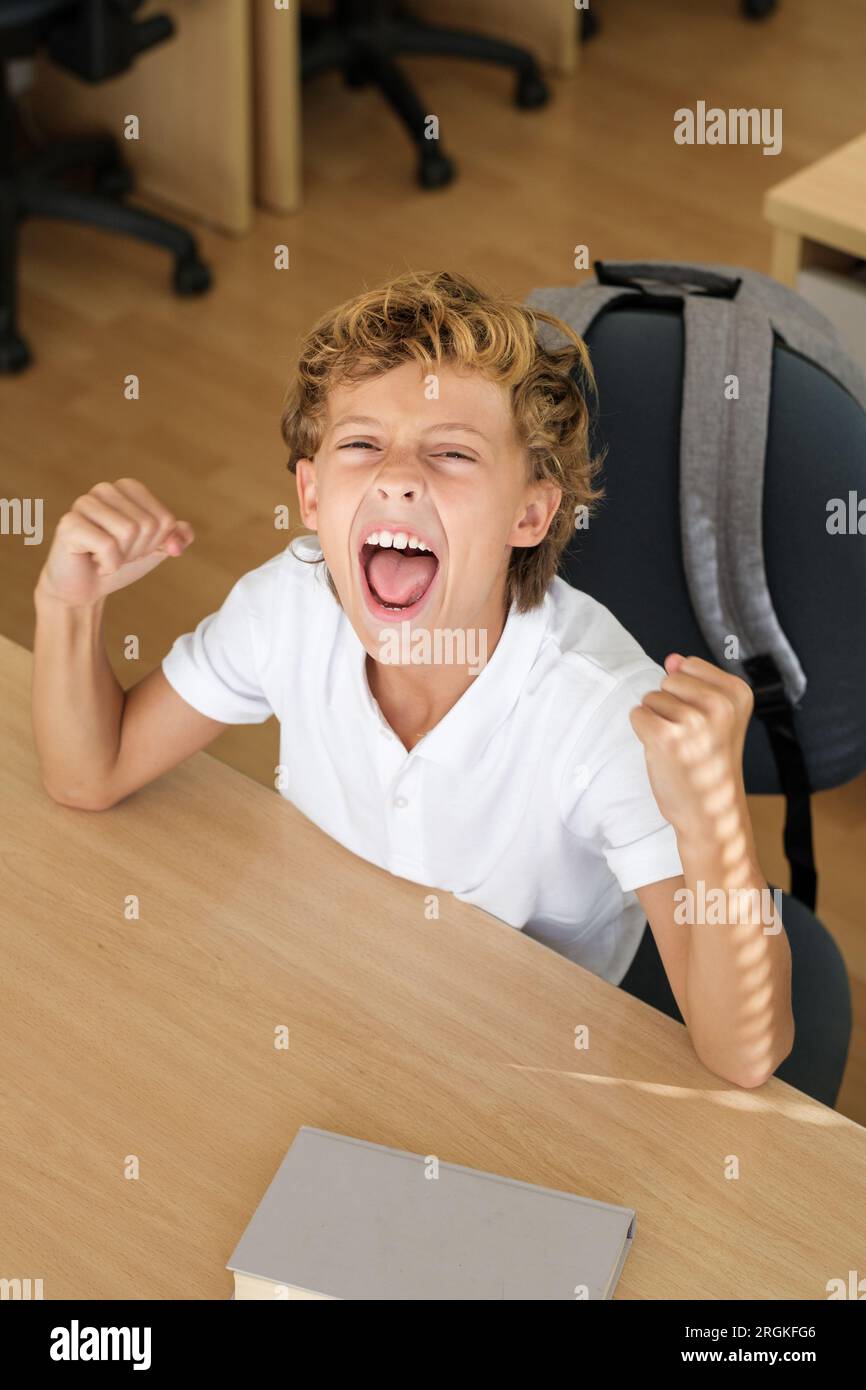 Child shout classroom hi-res stock photography and images - Alamy