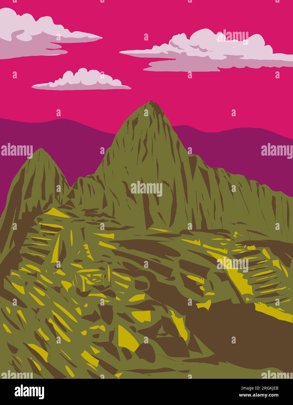 WPA poster art of Machu Picchu Lost City of the Incas in Machupicchu ...