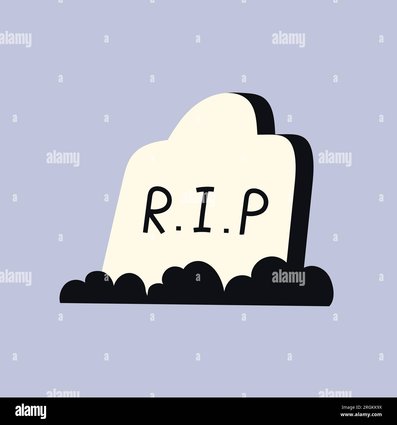 Spooky tombstone vector illustration Stock Vector Image & Art - Alamy