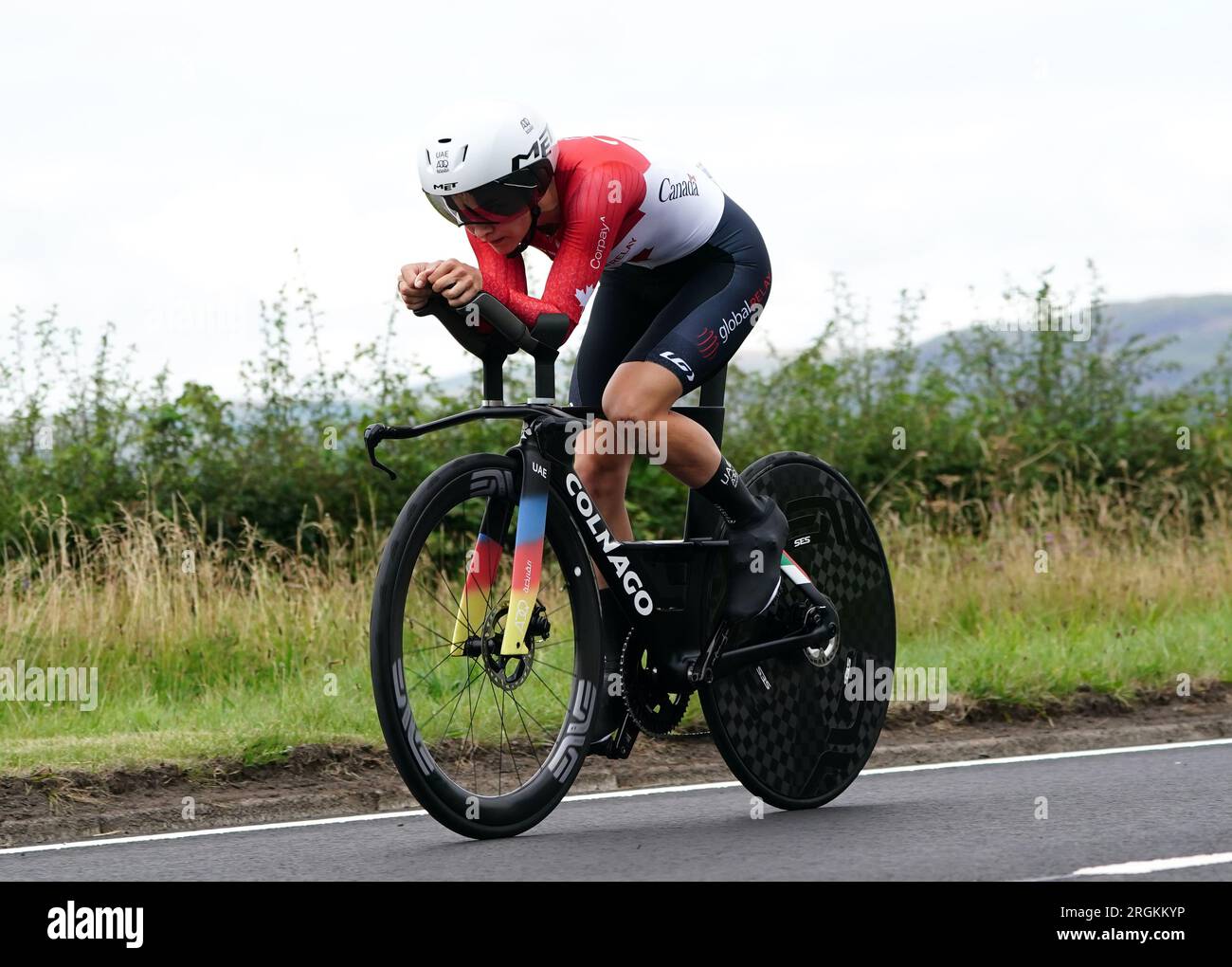 Canada's Olivia Baril competes in the Women's Elite Individual Time ...
