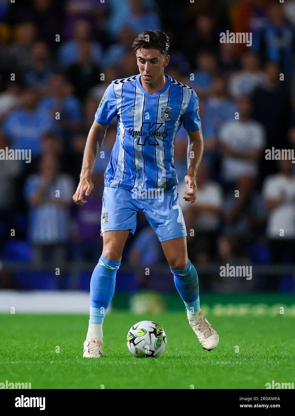 Coventry City's Luis Binks in action during the Carabao Cup first round ...