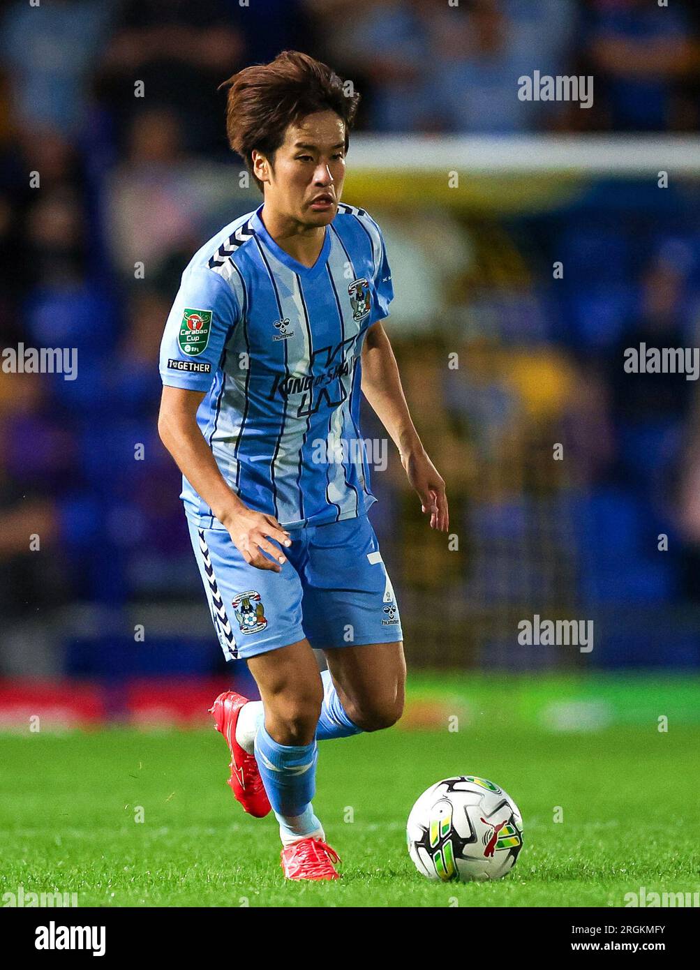 Coventry City's Tatsuhiro Sakamoto in action during the Carabao Cup ...