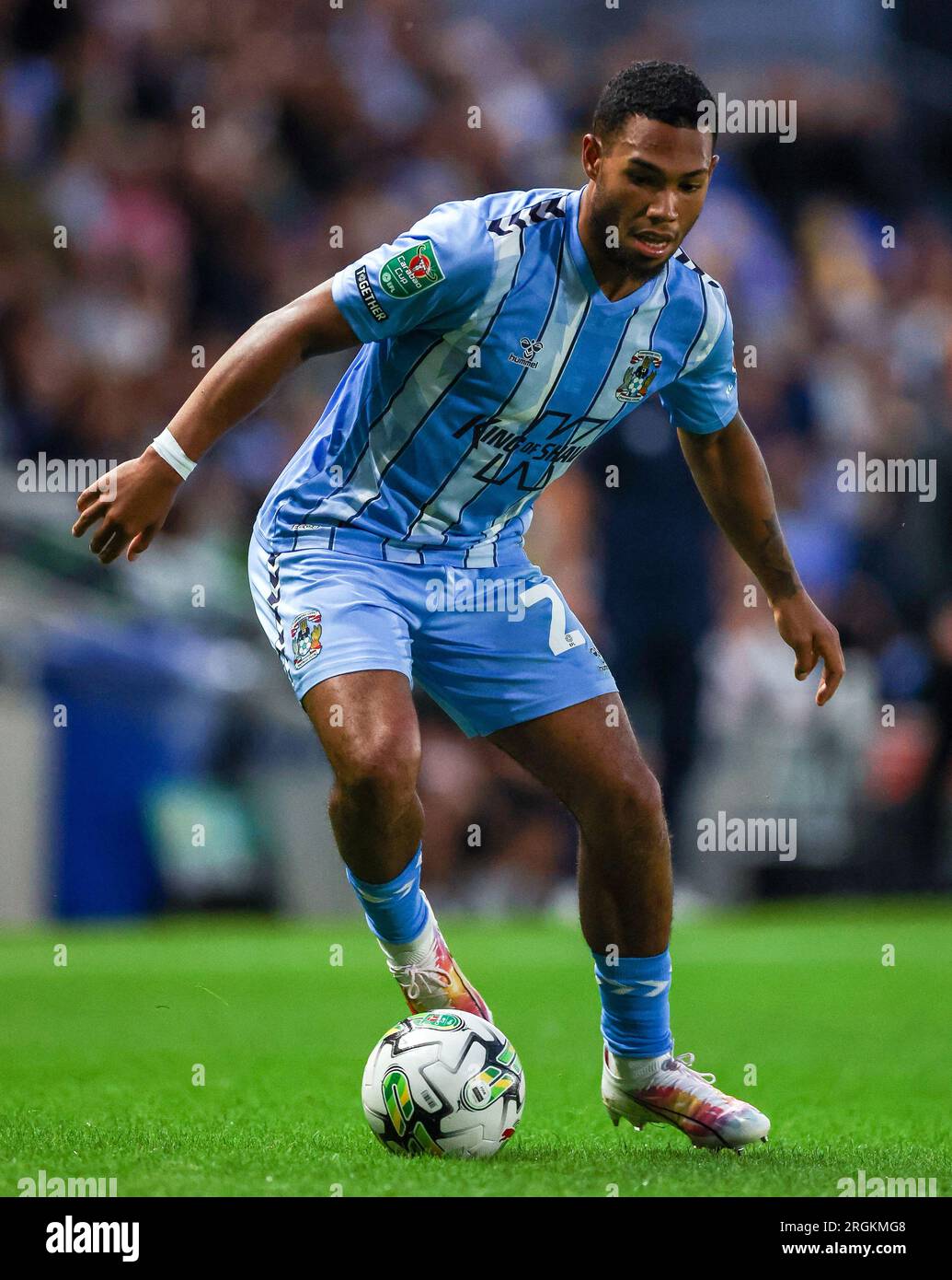 Coventry City's Milan van Ewijk in action during the Carabao Cup first ...
