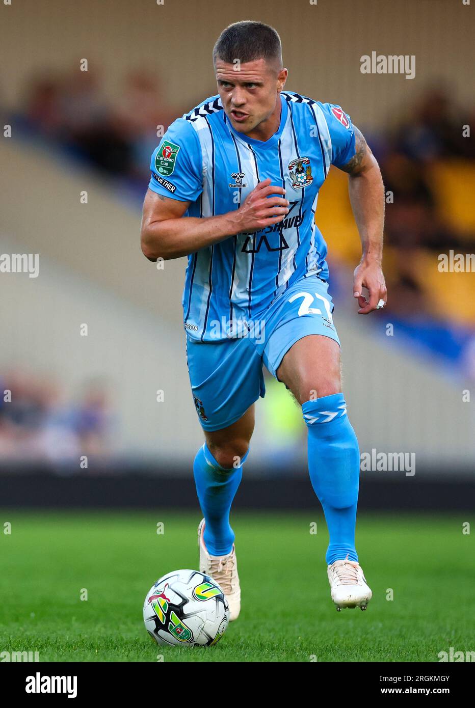Coventry City's Jake Bidwell during the Carabao Cup first round match ...