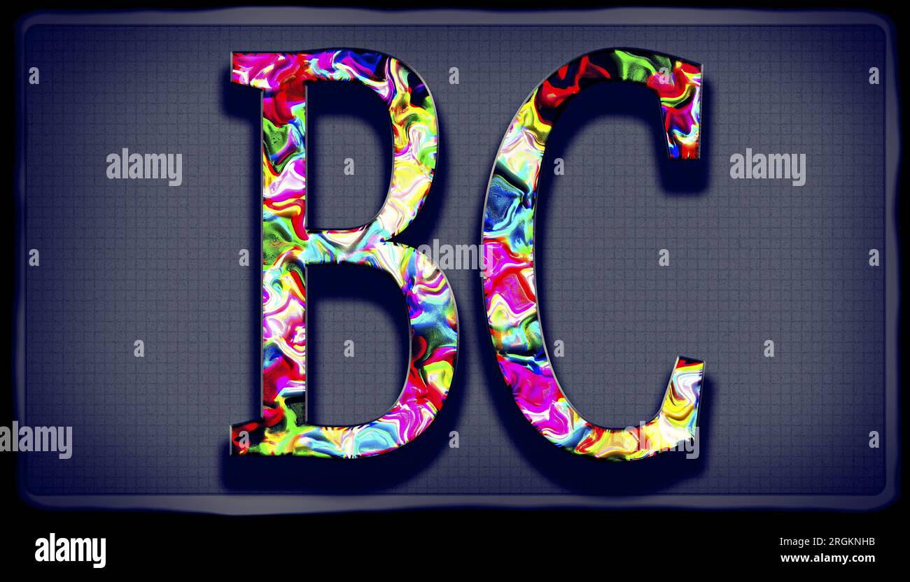 Bc signature hi-res stock photography and images - Alamy