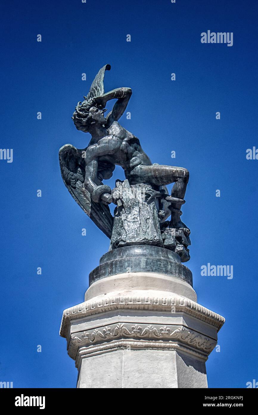 The fall of Lucifer is the only known statue in a public place in the ...