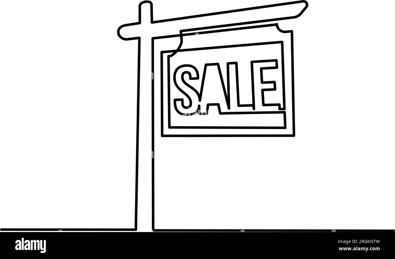 Real estate for sale sign Black and White Stock Photos & Images - Alamy