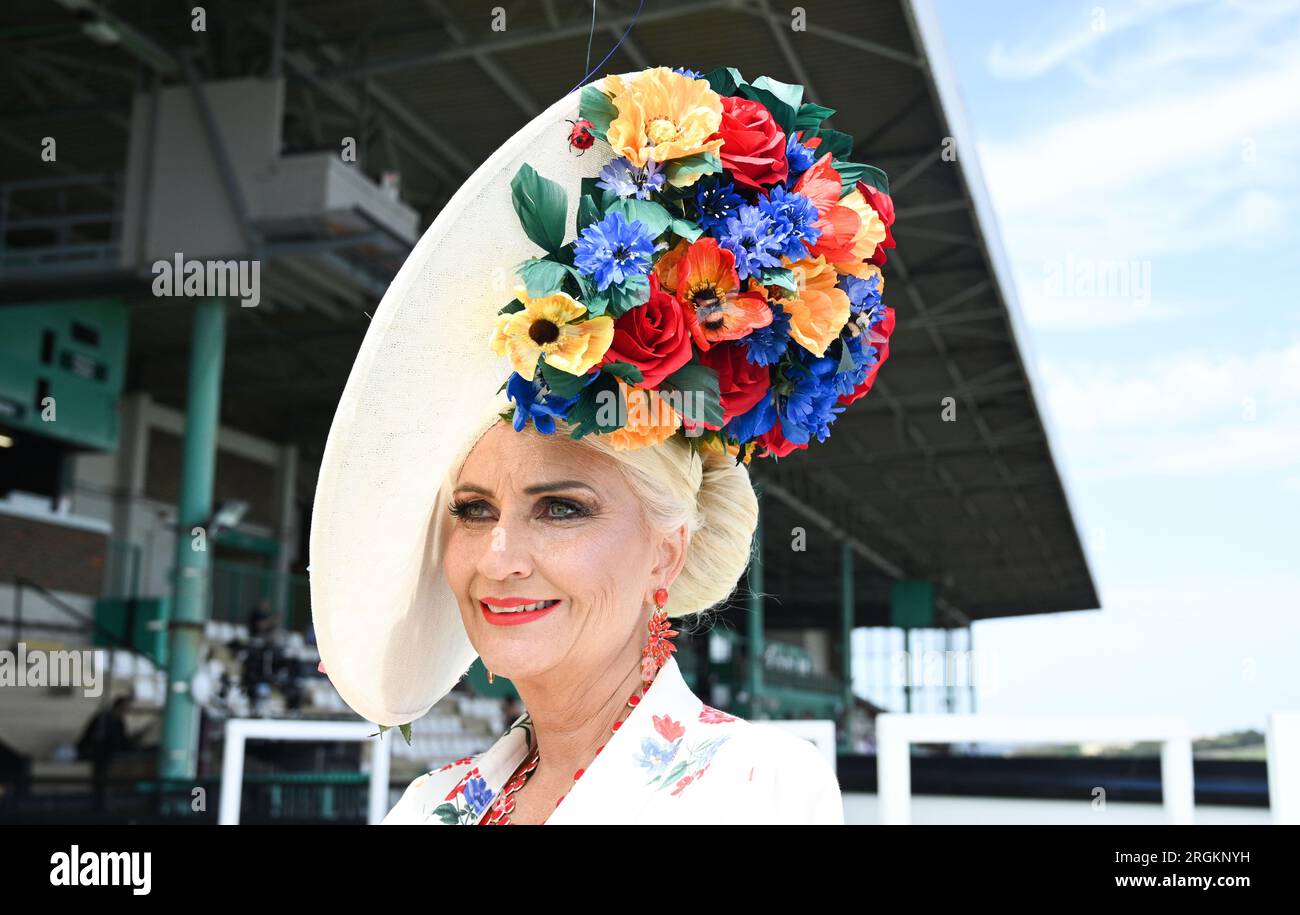 Brighton UK 10th August 2023 - Rachel Oates designed and made her own ...