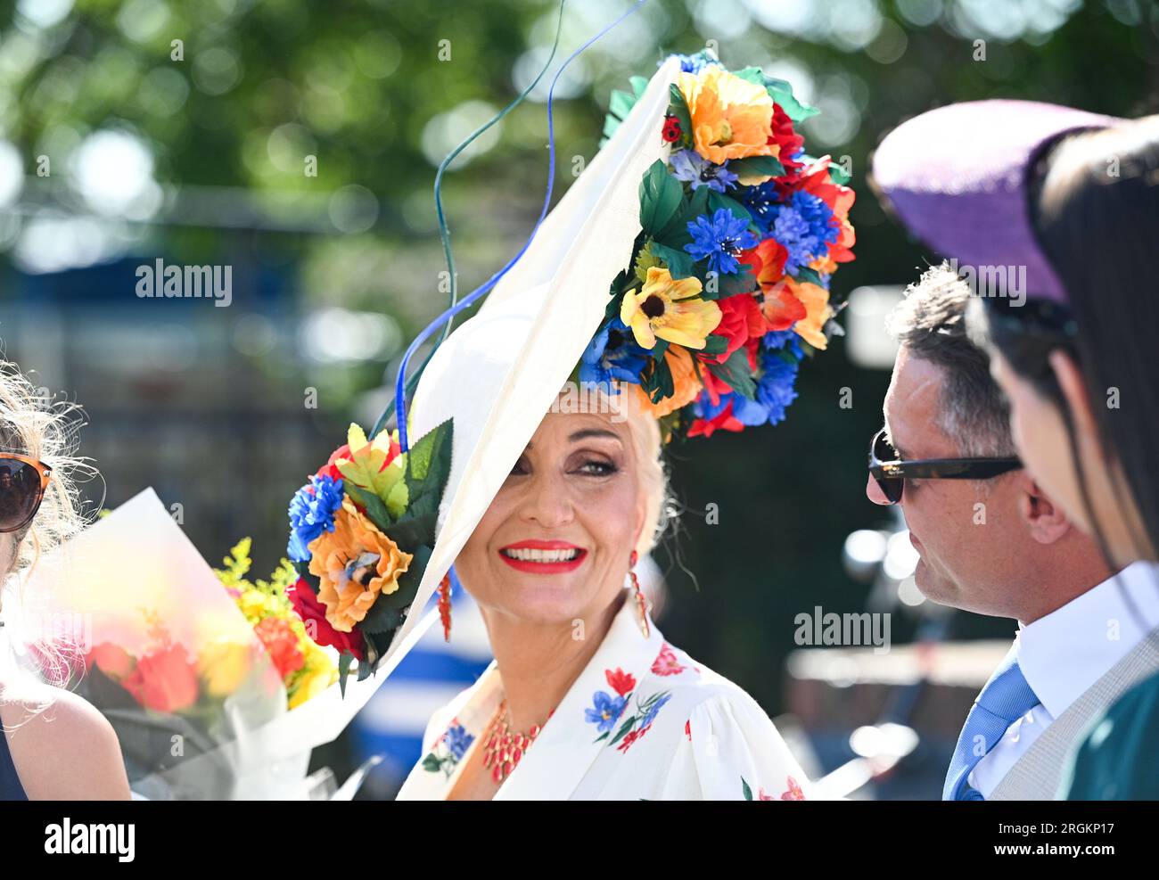 Brighton UK 10th August 2023 - Rachel Oates won 'Best Dressed Lady" in ...
