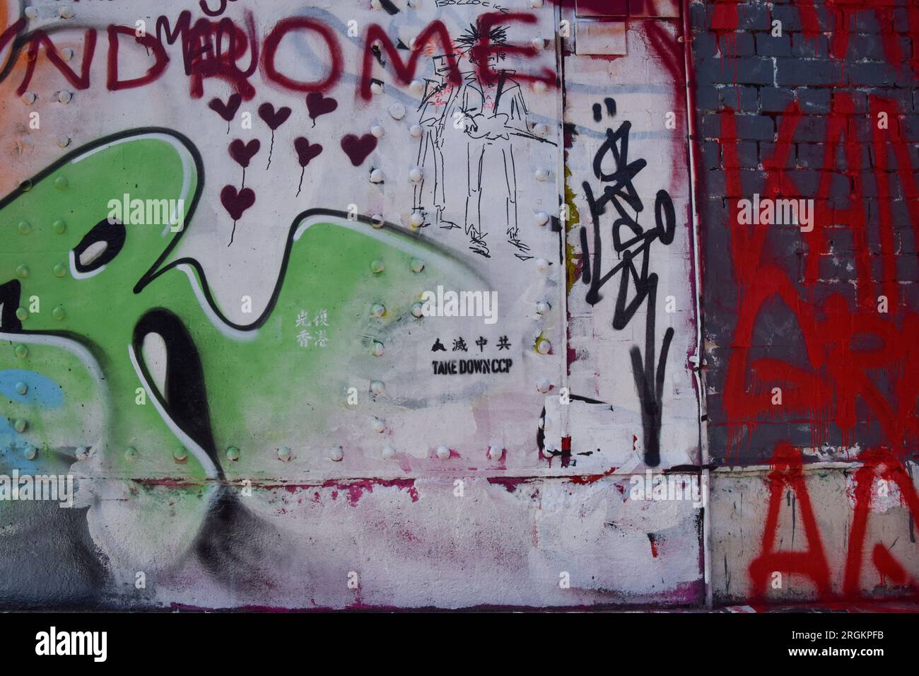 London, UK. 10th August 2023. Purportedly pro-Chinese Communist Party ...