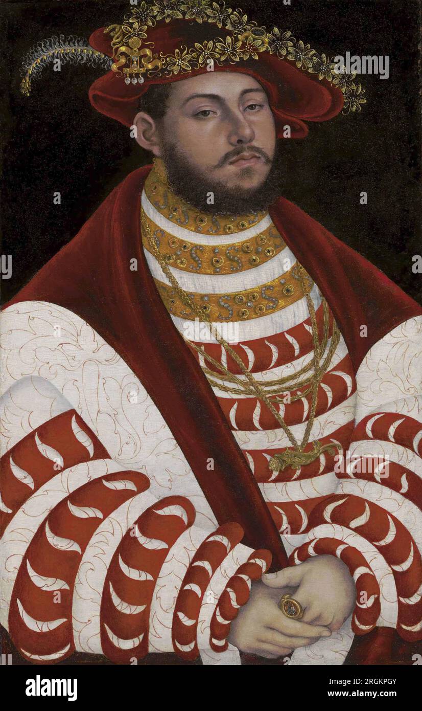 Portrait of John Frederick I, Elector of Saxony from 1528 until 1530 by ...