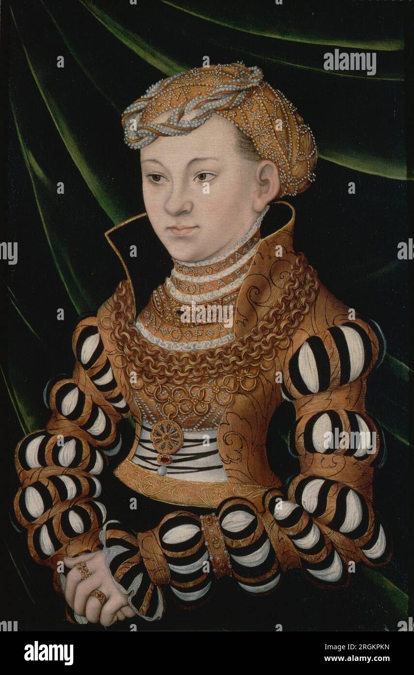 Portrait of Princess Margaret of Saxony () circa 1534 by Lucas Cranach ...