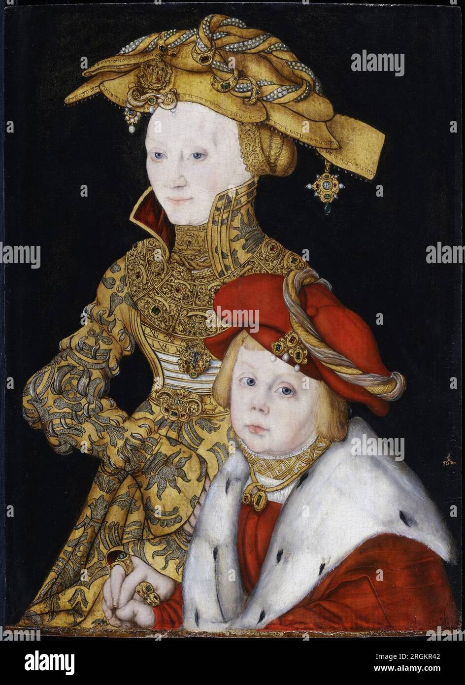 Portrait of a Lady and her Son between circa 1510 and circa 1540 ...