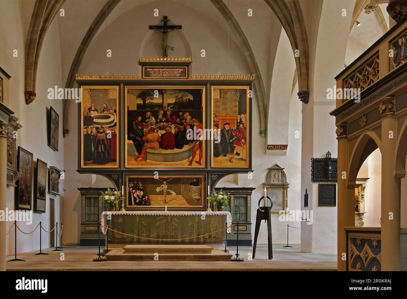 Reformation altarpiece between 1547 and 1548 by Lucas Cranach the Elder ...