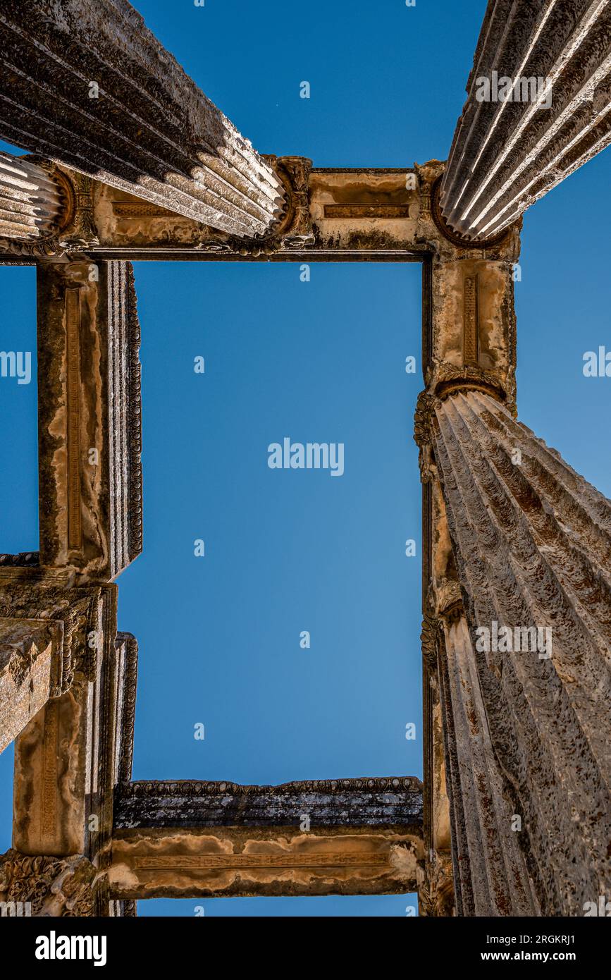 Zeus temple in the ancient city of Aizanoi in Kutahya Turkey Stock ...