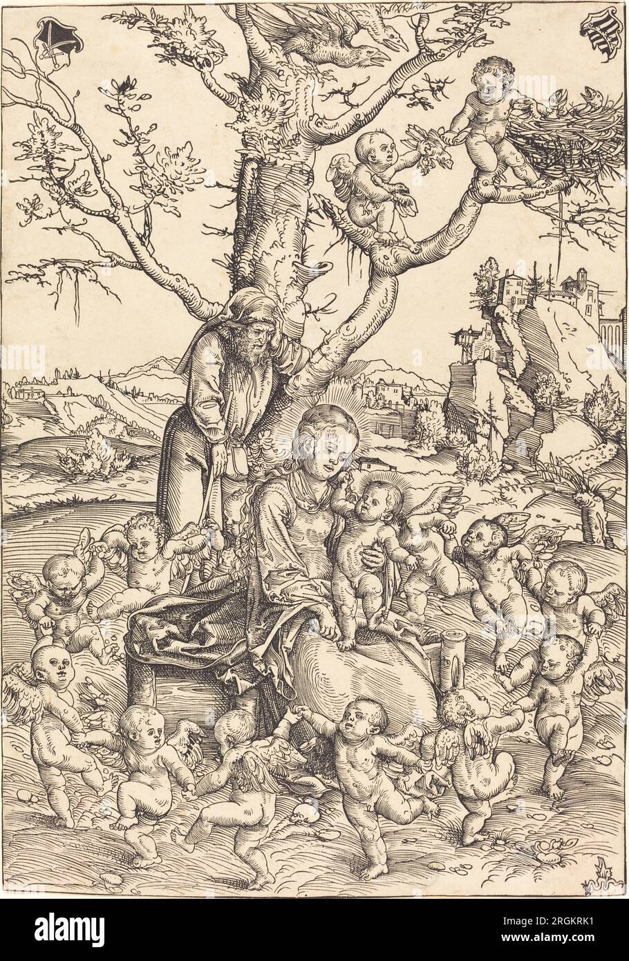 The Rest on the Flight into Egypt circa 1520 by Lucas Cranach the Elder Stock Photo - Alamy